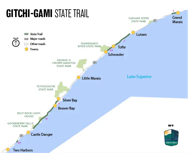 Gitchi Gami State Trail Map – Parks & Trails Council of Minnesota